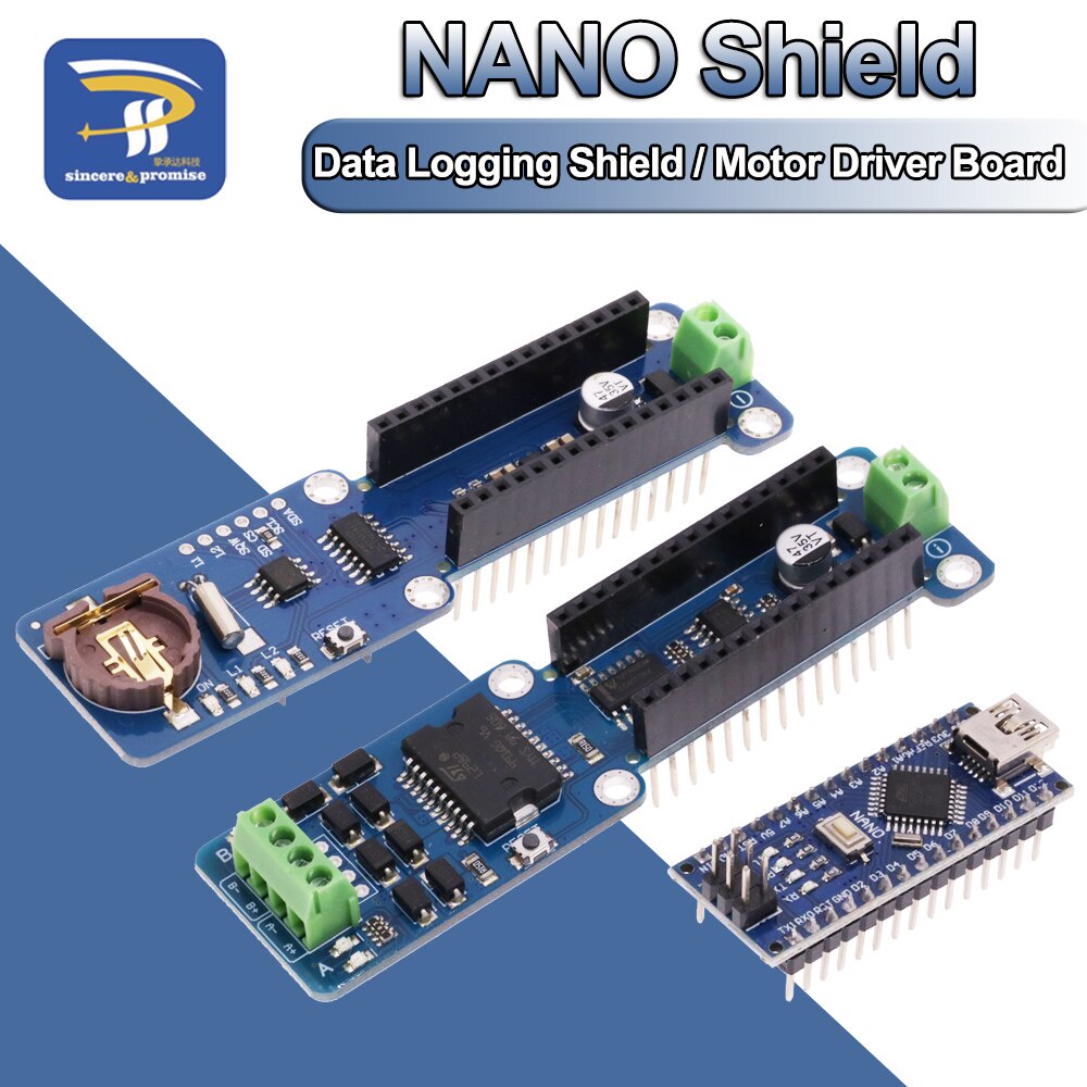 Data Logging Shield For Arduino Nano Logger Recorder Module 33v Rtc Real Time Clock Dual