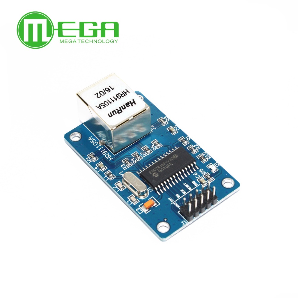 Enc28j60 Lan Ethernet Network Board Module 25mhz Crystal Avr 51 Lpc Stm32 3 3v Shopee Philippines