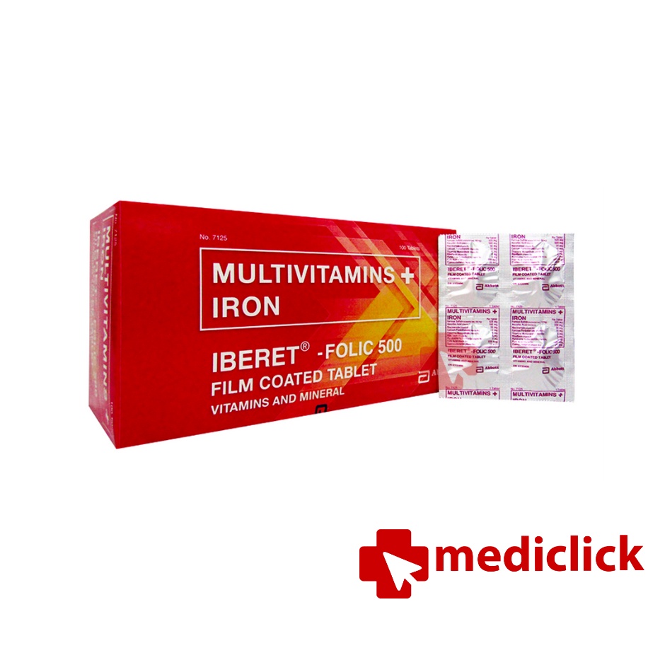 Iberet Folic - 4 TABLETS | Shopee Philippines