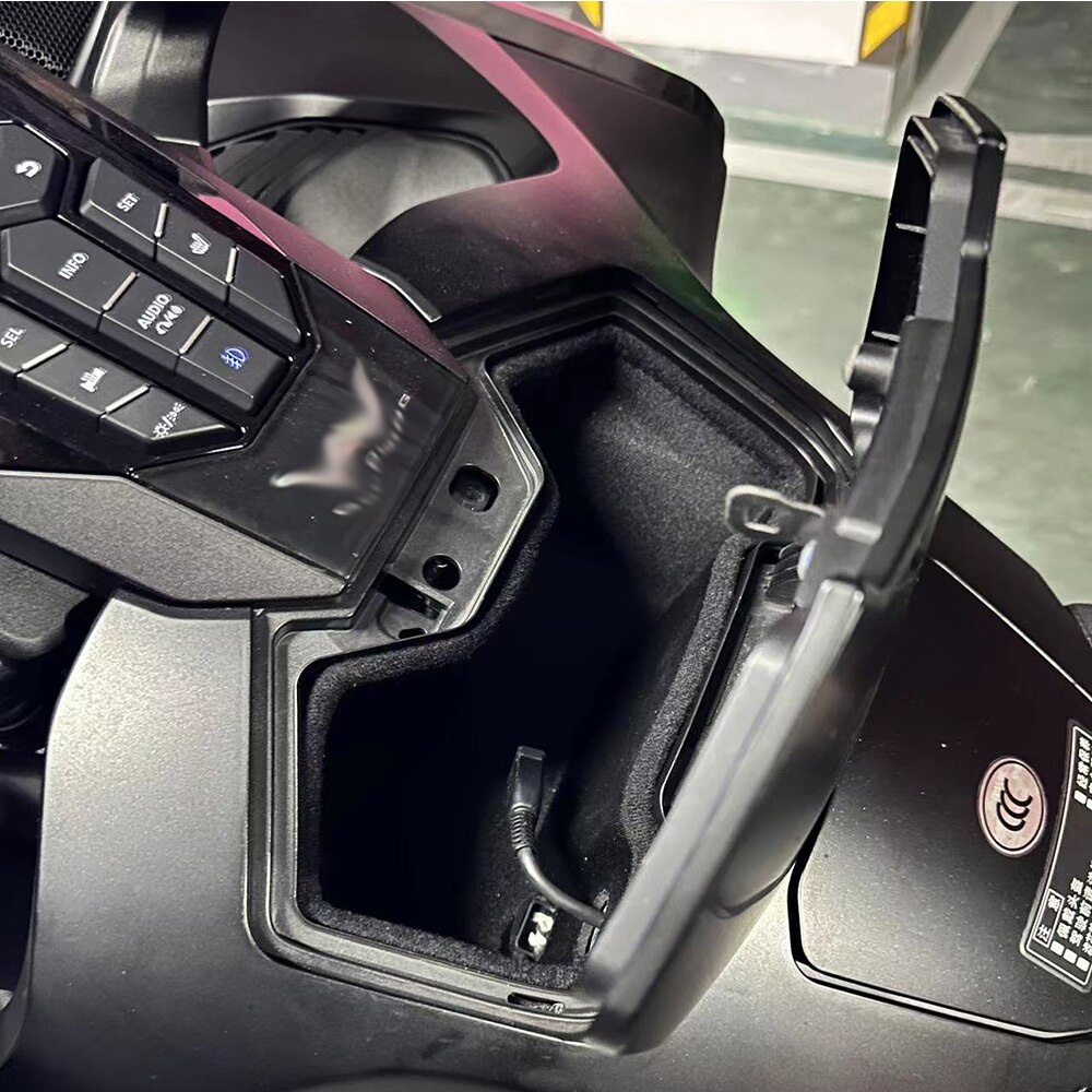 Motorcycle Accessories Black Storage Box Console Box Lining Middle Box ...