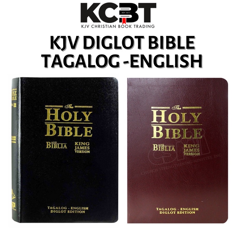 KCBT•KJV Diglot Parallel Bible (Tagalog-English) | Shopee Philippines