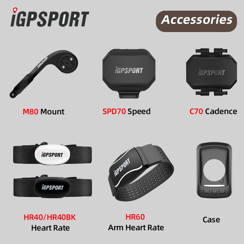 IGPSPORT Bike Speed Cadence Sensor IPX7 Heart Rate Monitoring Out Front ...