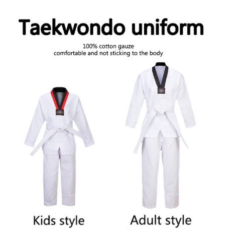WTF Taekwondo Dobok Clothes Karate Suit Taekwondo Uniform | Shopee ...
