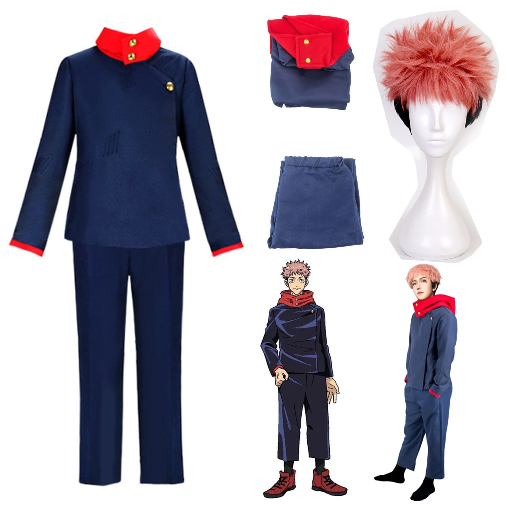 Anime Costumes Jujutsu Kaisen Itadori Yuji Cosplay Costume Kugisaki ...