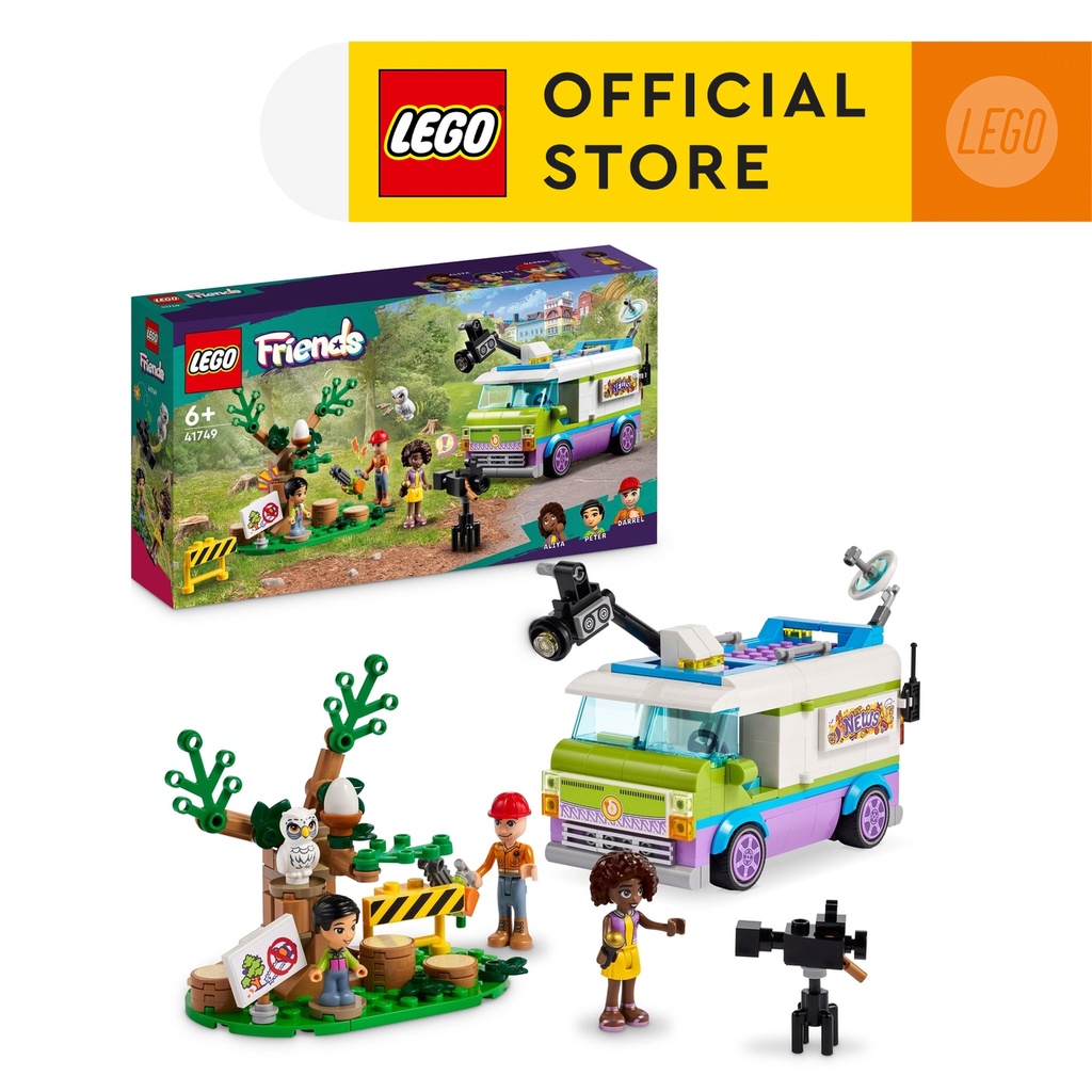 LEGO Friends 41749 Newsroom Van Building Toy Set (446 Pieces) | Shopee ...