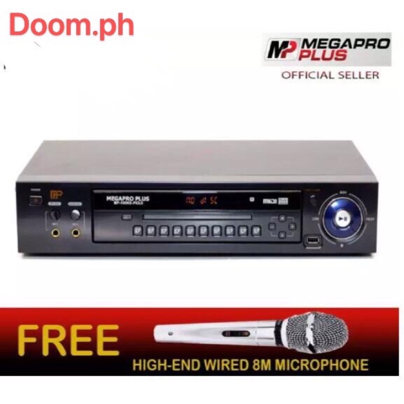 Megapro Plus MP-100NS PIOLO DVD Karaoke Player (Black) with Free High-End Microphone | Shopee ...
