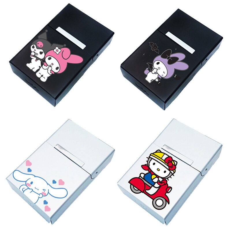New 20 Sticks Anime Kuromi Hellokts My Melody Cigarette Case Kawaii ...