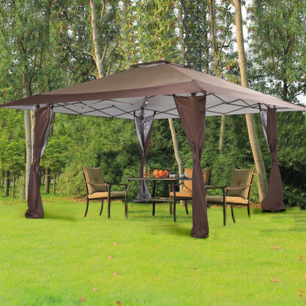 MF Studio Shade Gazebos 13 X 13ft Canopy Tents Gazebo Shade Canopy for ...