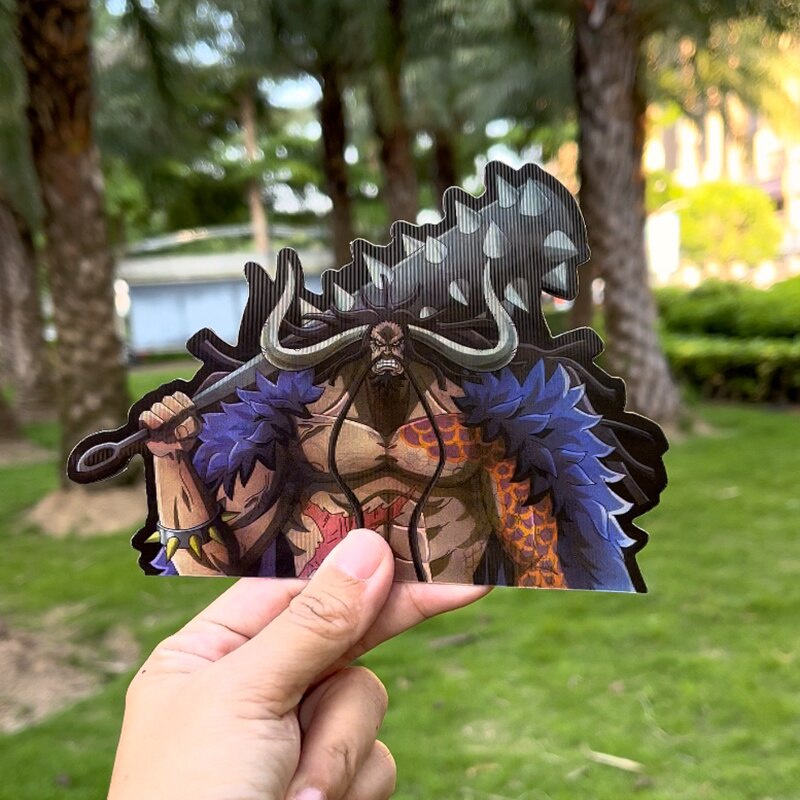 One Piece Anime 3D Motion Sticker Waterproof Wall Bedroom Car Laptop ...