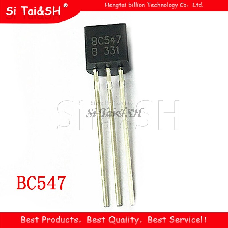 100PCS BC547B TO-92 BC547 TO92 547B new triode transistor | Shopee ...
