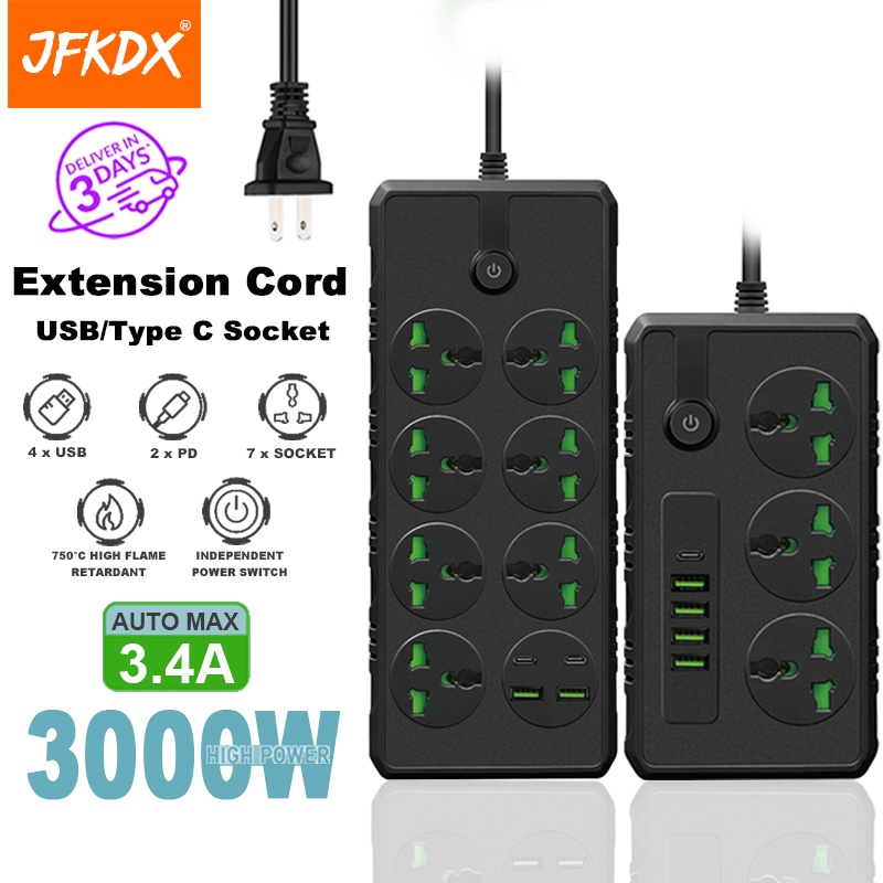 [Freebies] Extension Cord With USB Socket Extension Type C Extension ...