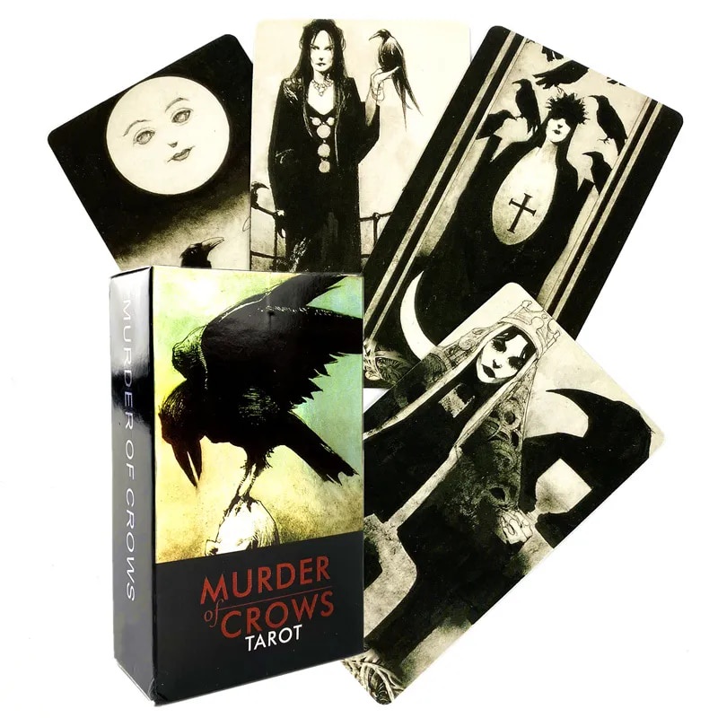웃Murder of Crows Tarot Card for Divination English version Tarot Deck Card Oracle Card Board Gam ...