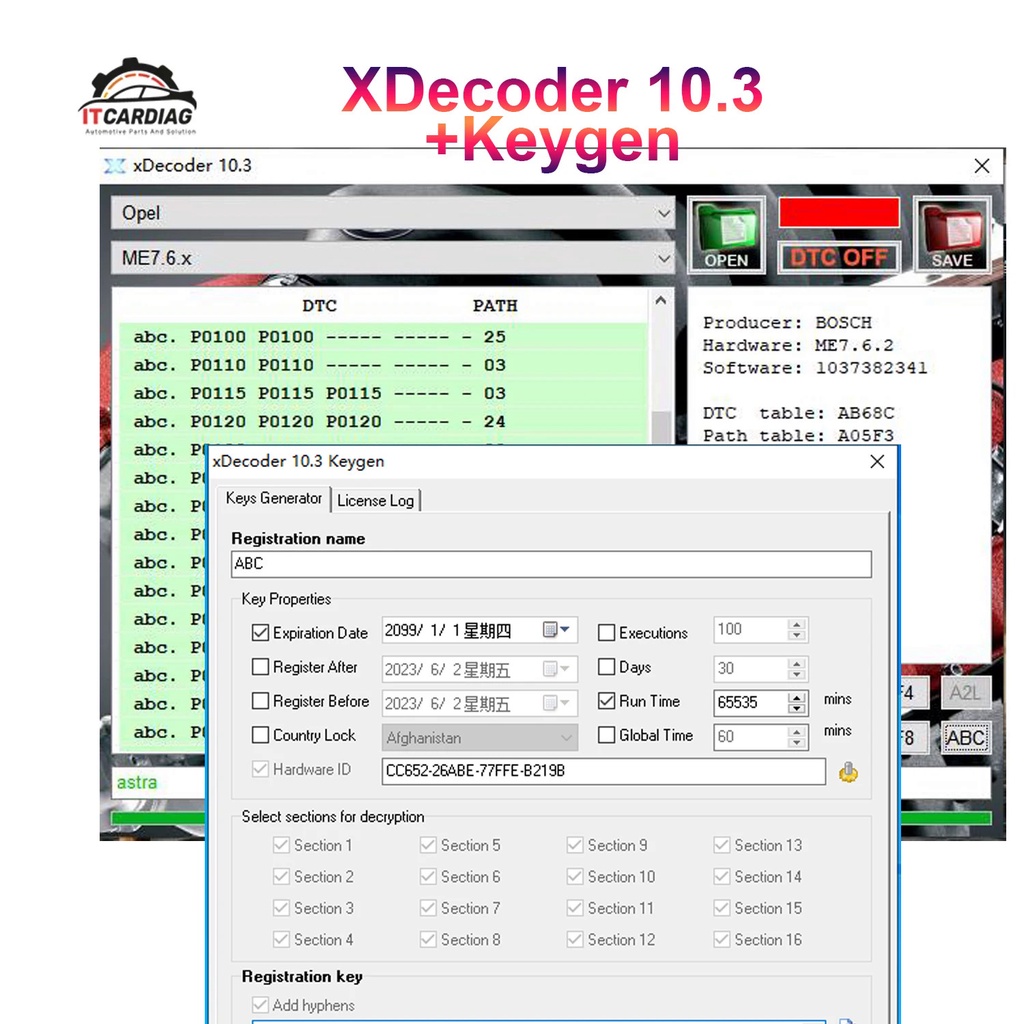 XDecoder 10.3 DTC Remover DTC OFF Delete Software 2022 License Full Activated Dpf Egr Flaps ...