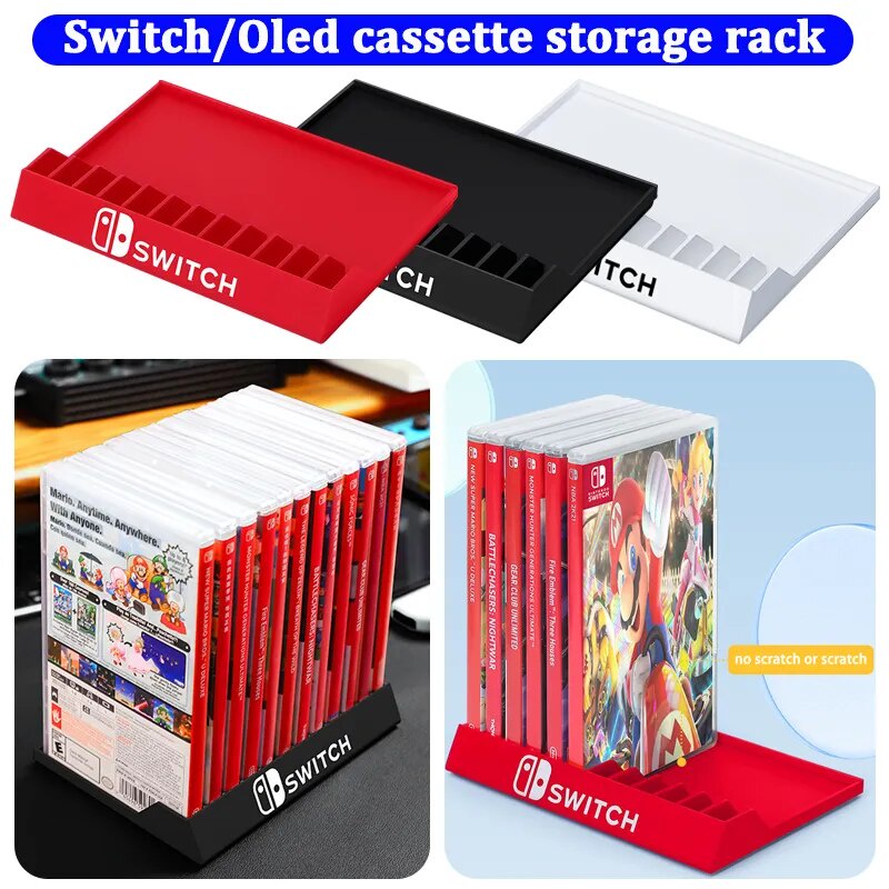 for Nintendo switch oled Cassette storage rack Desktop card box holder ...