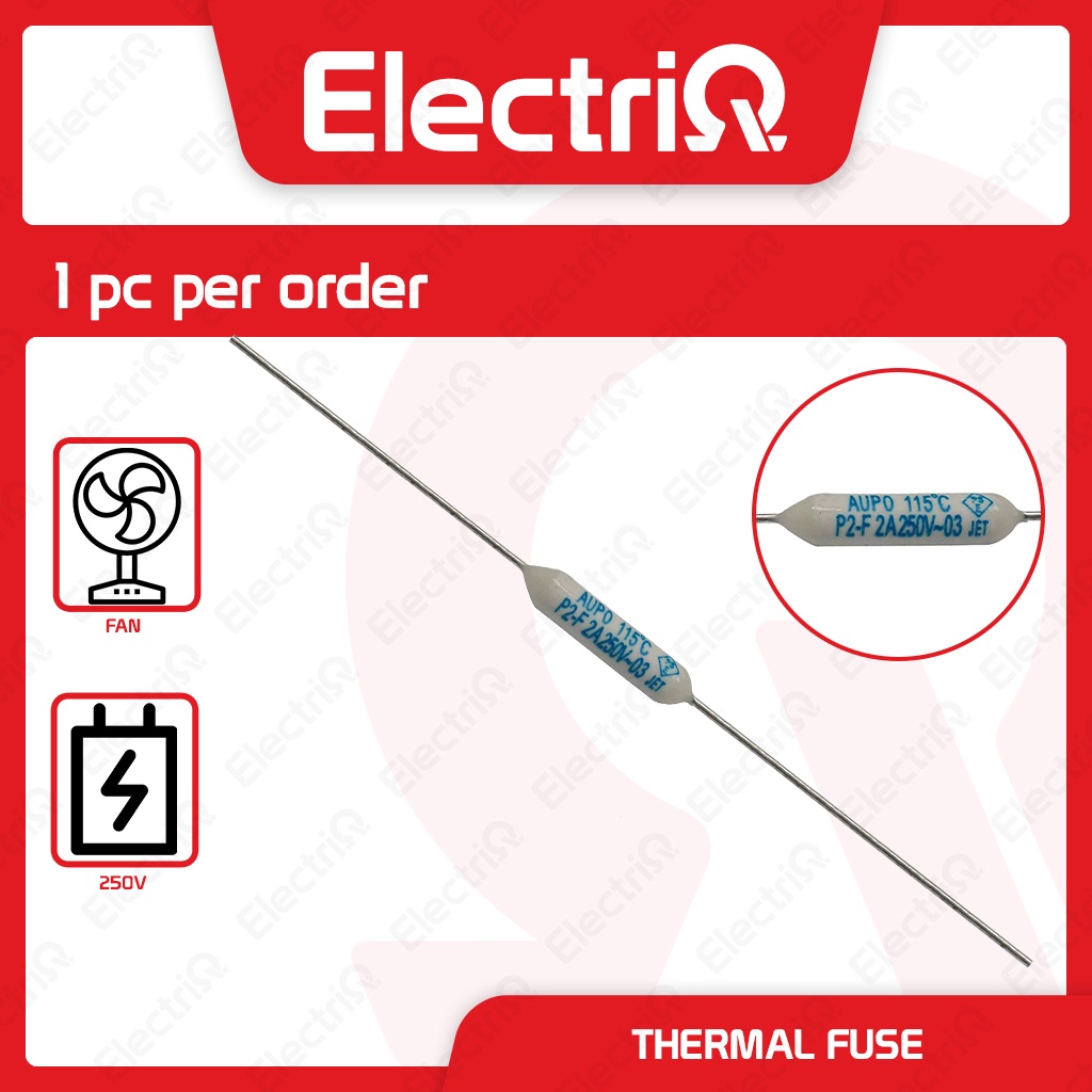 Electriq Thermal Fuse Tools for Electric Fan Parts 2A Oval F-2A155CRND ...