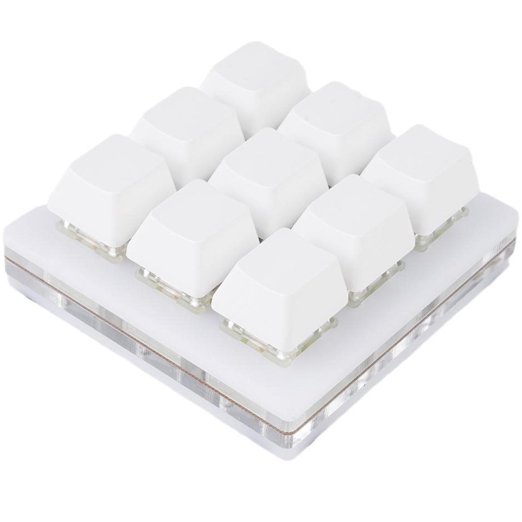 9Keys Diy Custom USB Mini Keypad RGB Programmable Macro Keyboard Gamer ...