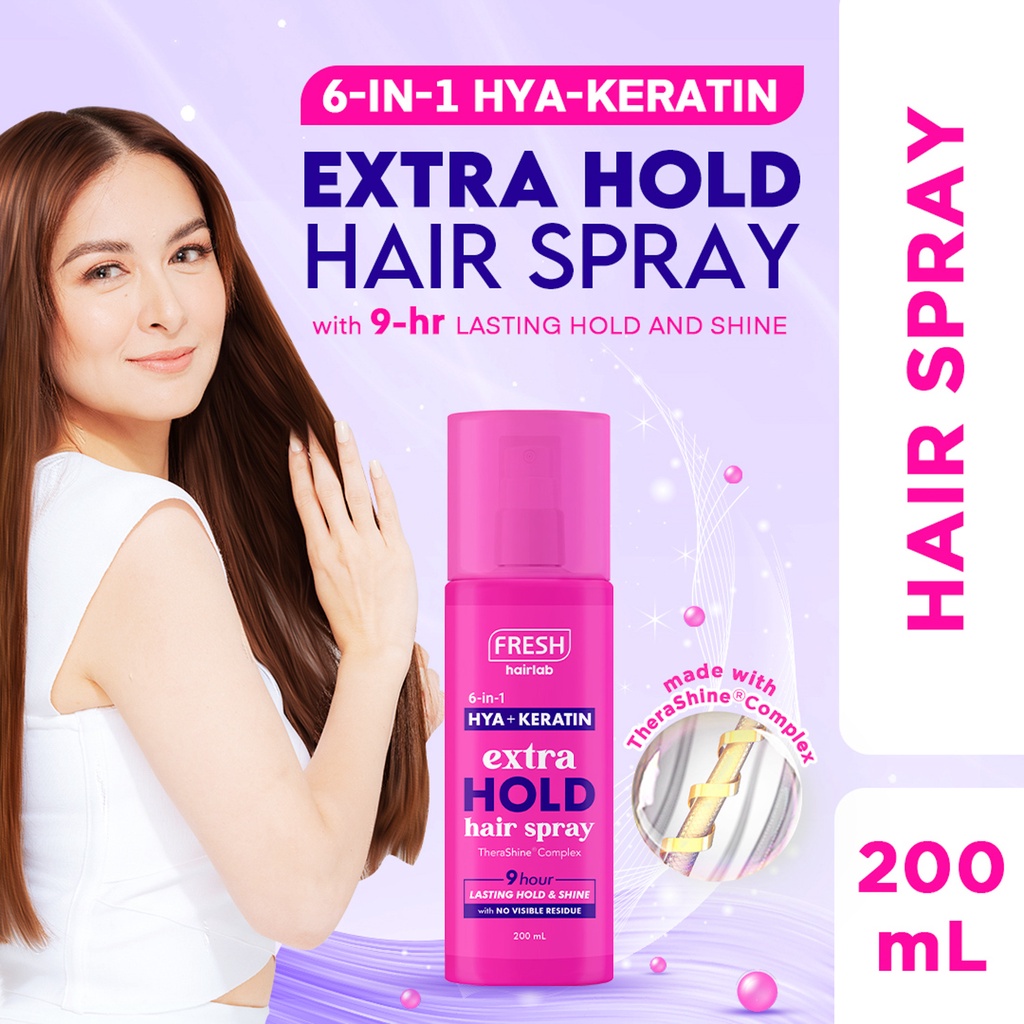 FRESH Hairlab 6 in 1 Hya+Keratin Extra Hold Hair Spray 200ml | Shopee ...