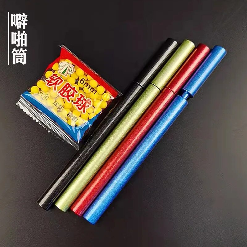 ♣14.5cm Pipa gun kids soft rubber 6mm bb gun Toy with 50pcs bb ammos ...