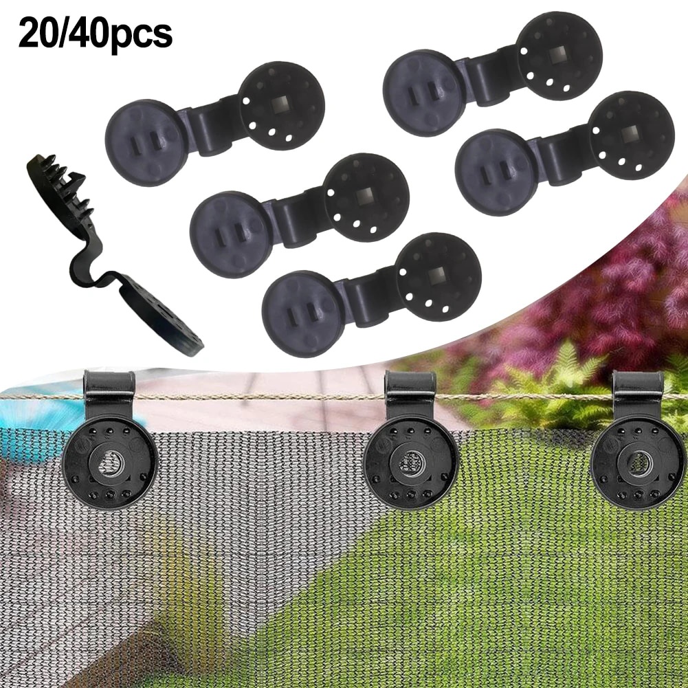 ♥20/40PCS Sun Shade Net Clip Greenhouse Film Clips Shade Cloth Fix ...