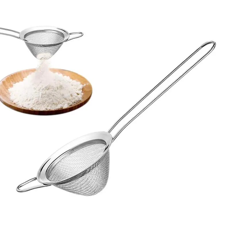 Stainless Steel Cocktail Strainer Filtering Triangle Fine Mesh ...