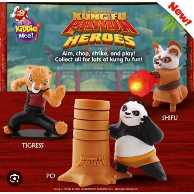 2017 Jollibee Kiddie Meal Kung Fu Panda Heroes Po shifu sealed | Shopee ...