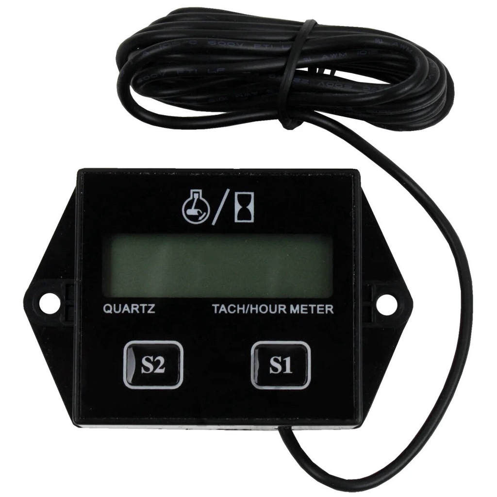☋Motorcycle Digital Tach Hour Meter Tachometer Gauge For 2 Stroke & 4 ...