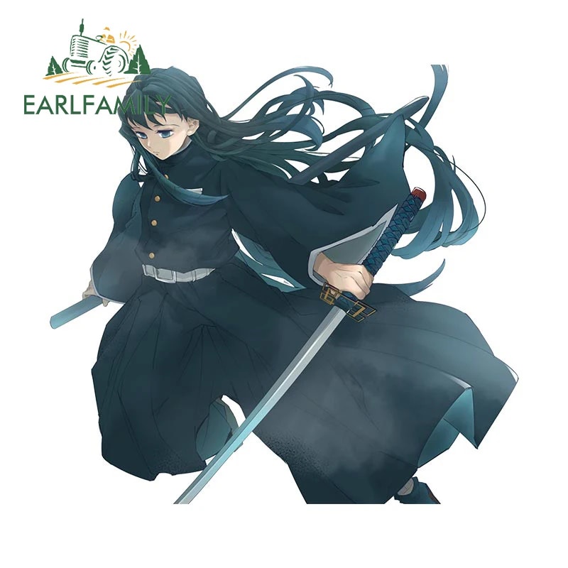 웃EARLFAMILY 13cm x 12.2cm for Demon Slayer Tokitou Muichirou Car ...