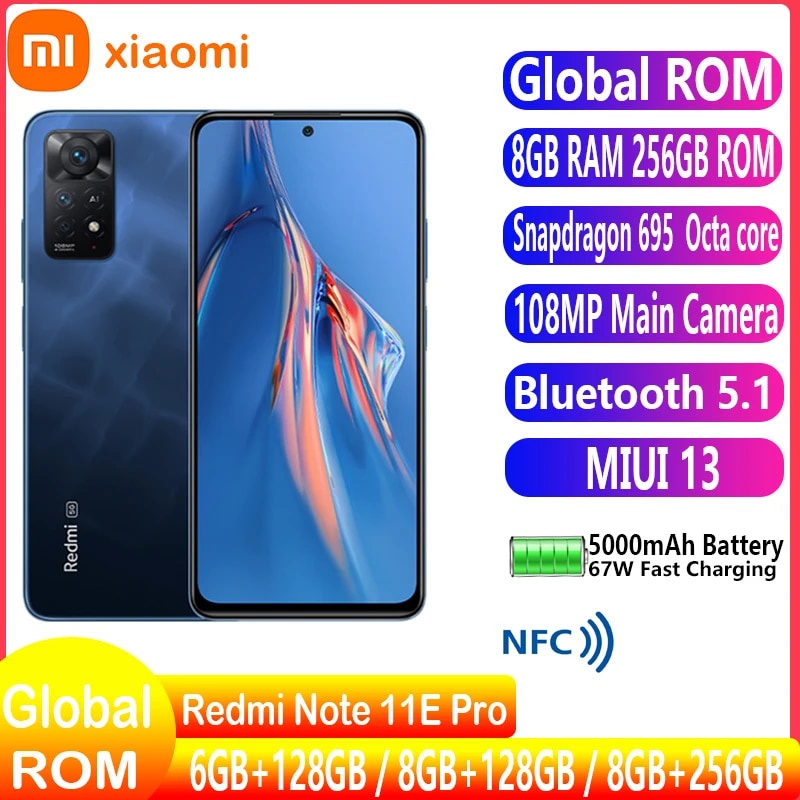 Official/Global ROM Xiaomi Redmi Note 11 E Pro 11E Pro 5G Smartphone 6 ...