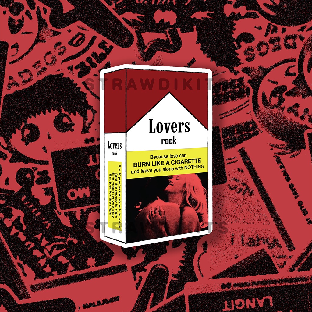 Lovers Rock TV Girl Cigarette Grunge Decal Waterproof Vinyl Stickers ...