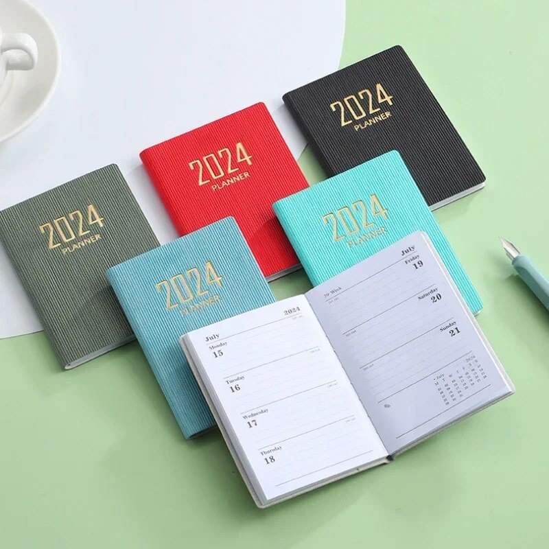 2024 Notebook A7 Agenda In English Monthly Planner Note Books Caderno ...