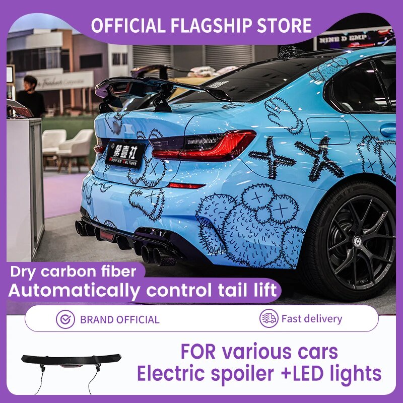 ♜LED Rear Spoiler Electric lift spoiler For BMW M2 M3 M4 M5 Z4 ...
