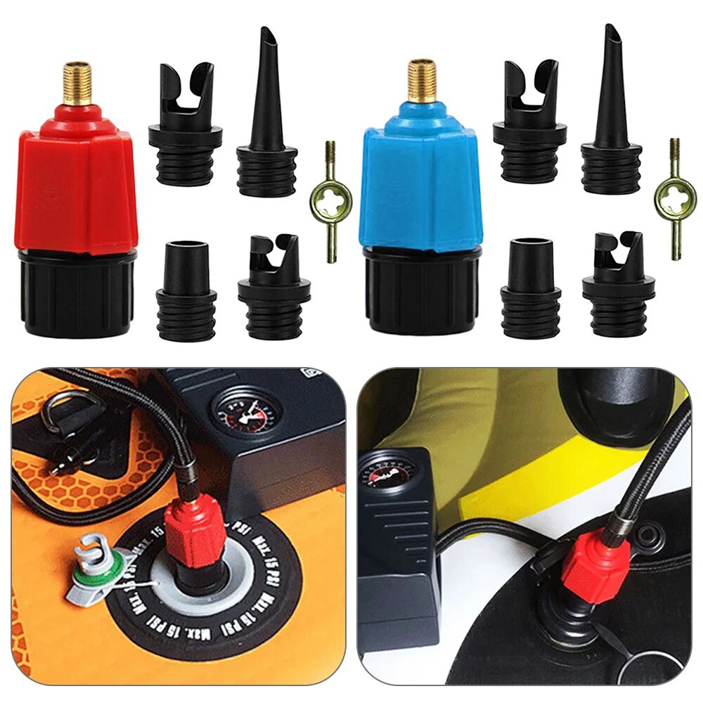 웃SUP Air Pump Adapter Inflatable Paddle Rubber Boat Kayak Air Valve ...