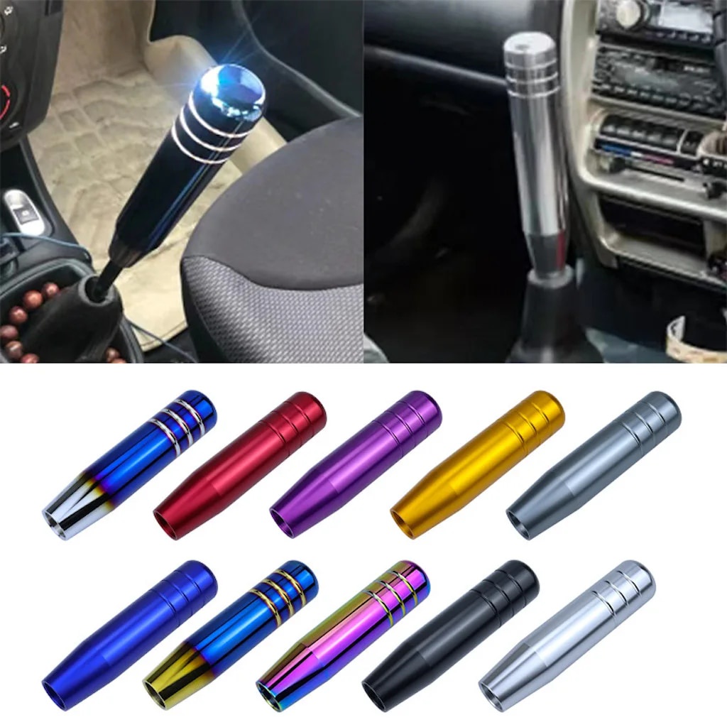 Universal 13cm Car Aluminum Gear Shift Knob Stick Manual Automatic ...