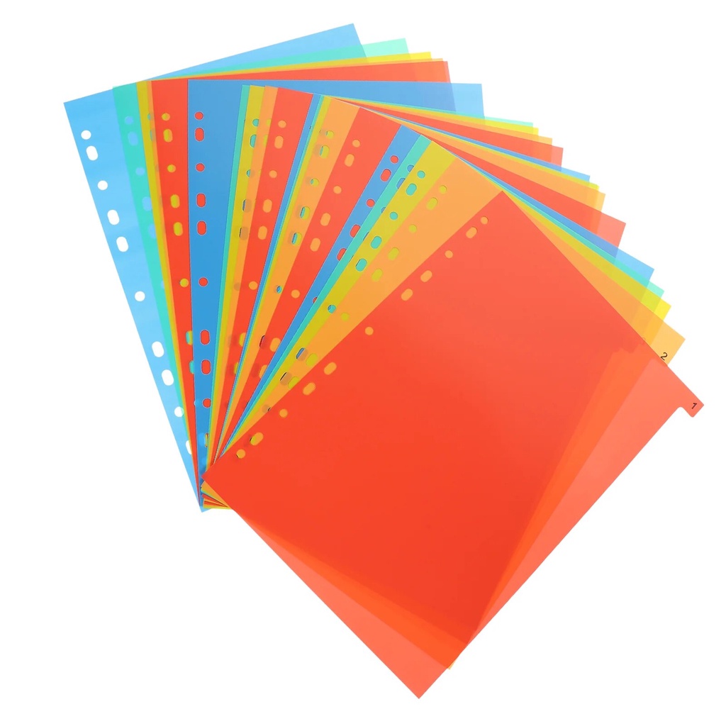 ☼20 Sheets A4 Binder Divider File Divider Subject Divider For Binder ...