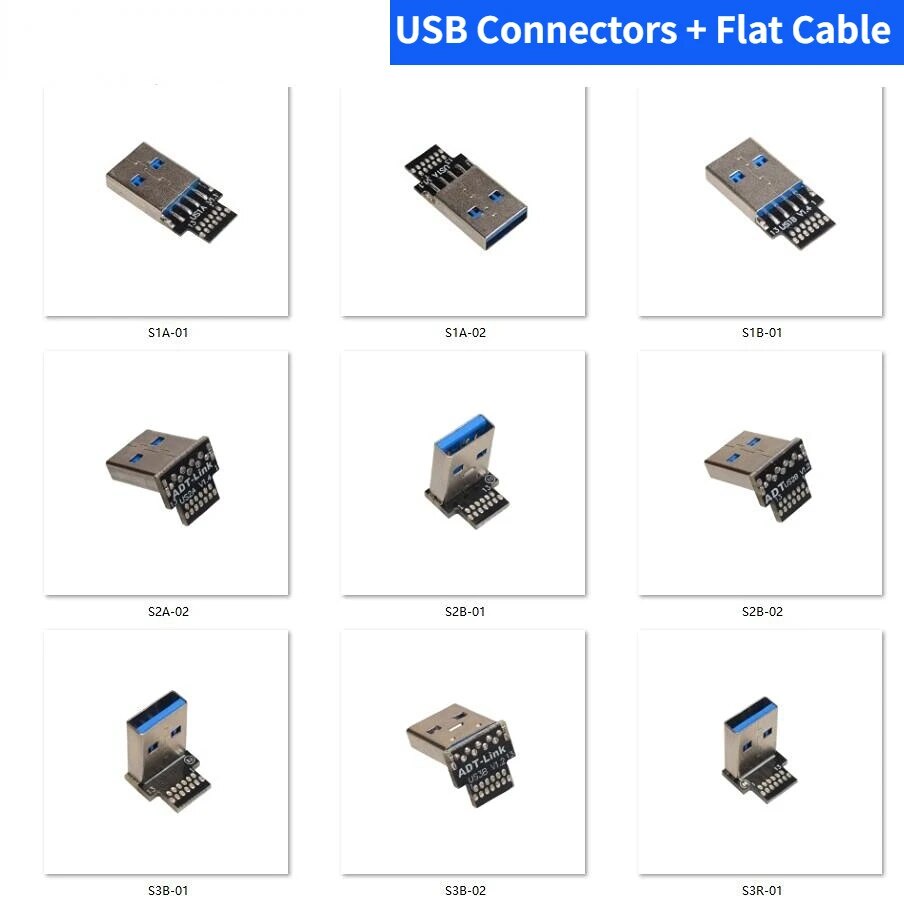 】DIY USB 3.0 90 Degree Angle Connectors USB A Type C Male Female ...