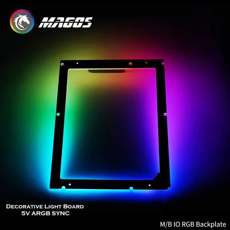 -DIY Motherboard RGB Lighting Frame Backplate ATX MATX ITX M/B IO ...