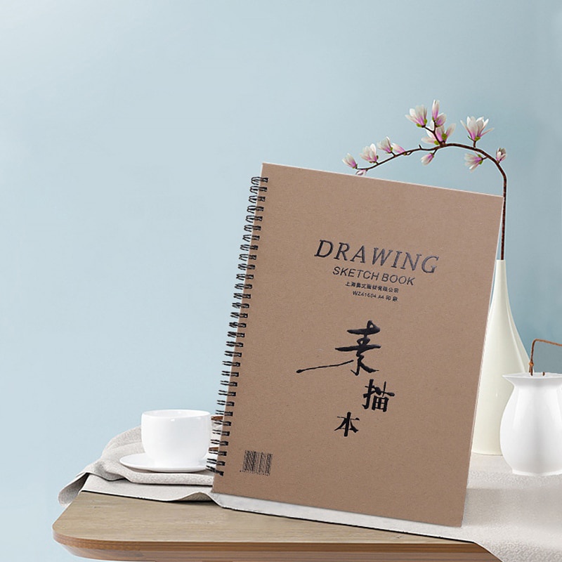 Retro Spiral Coil Sketch Book 16k 8k Art Drawing Book Sketch Drawing ...