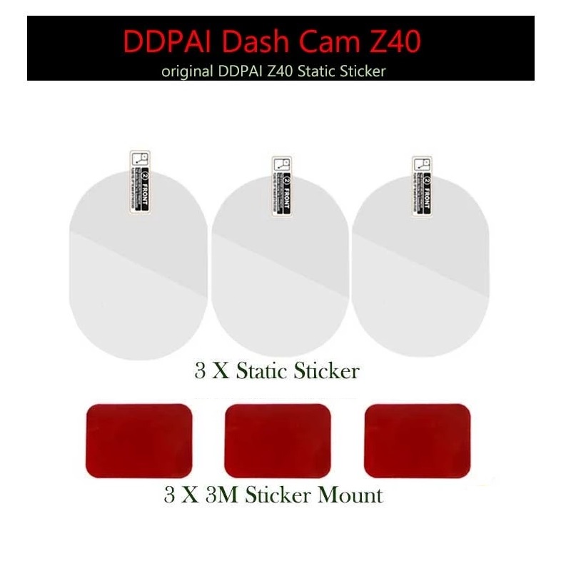 For DDPAI Z40 DashCam Smart 3M Film And Static Stickers, For DDPAI Car ...