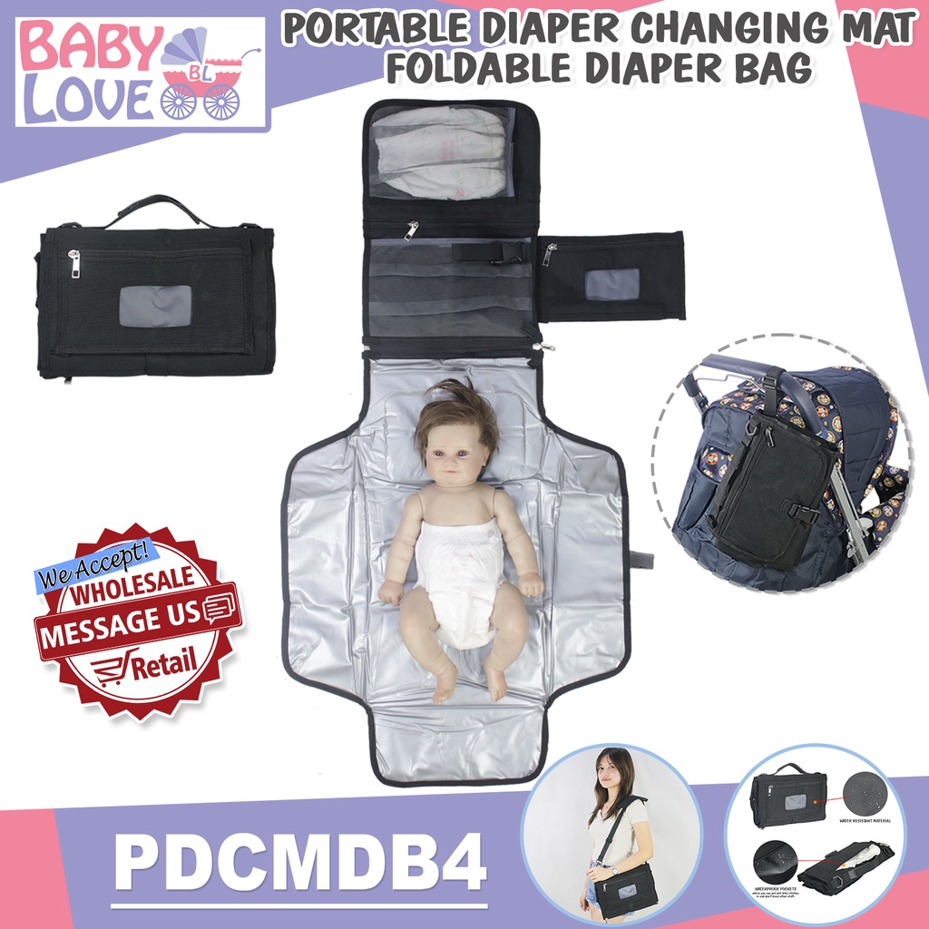 Baby Love PDCMDB4 Diaper Changing Mat Foldable Diaper Bag Portable Long ...