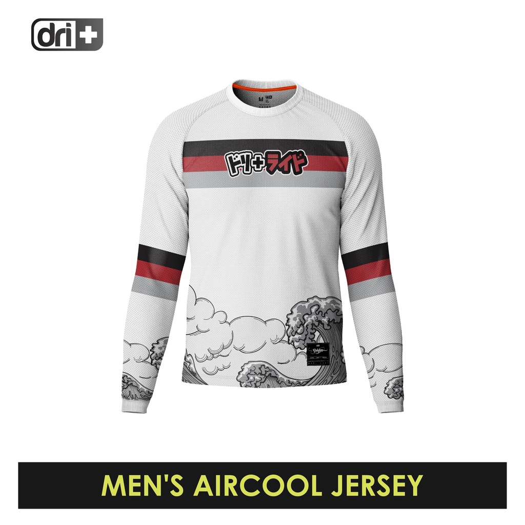 Dri Plus Men's Odor Free Motorcycle Jersey Long Sleeve DUMSSJR3401 ...