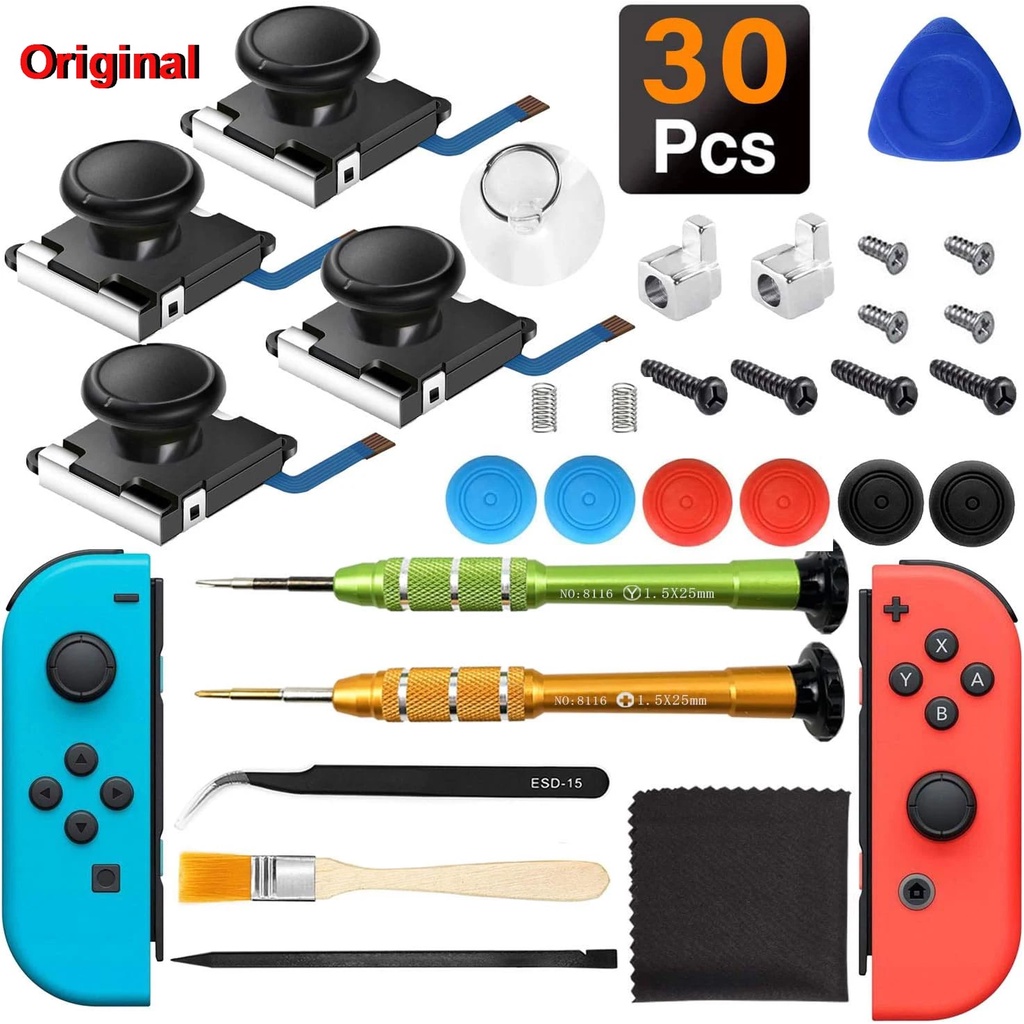 30 In1 Joycon Joystick Replacement Kit for Nintendo Switch Ns Left ...