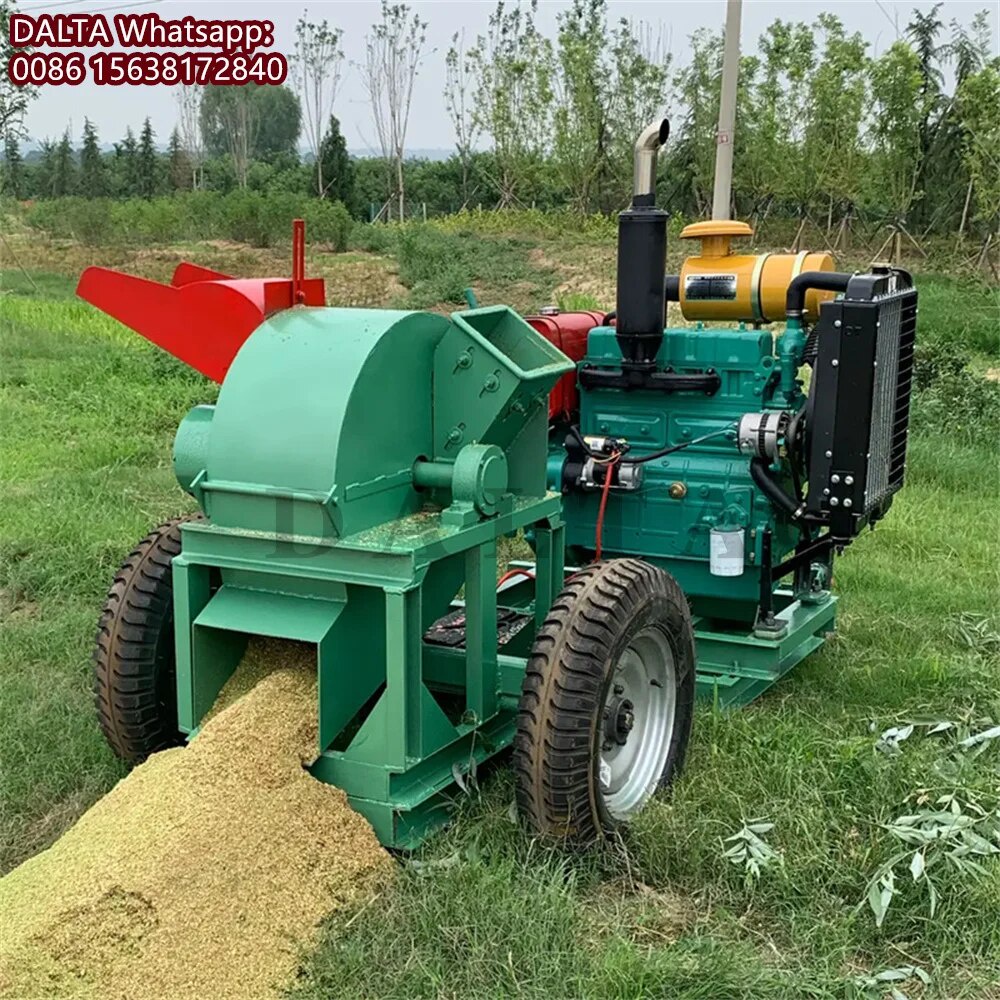 Paper Core Shredder Wood Log Crushing Machine Wood Chipper Diesel ...