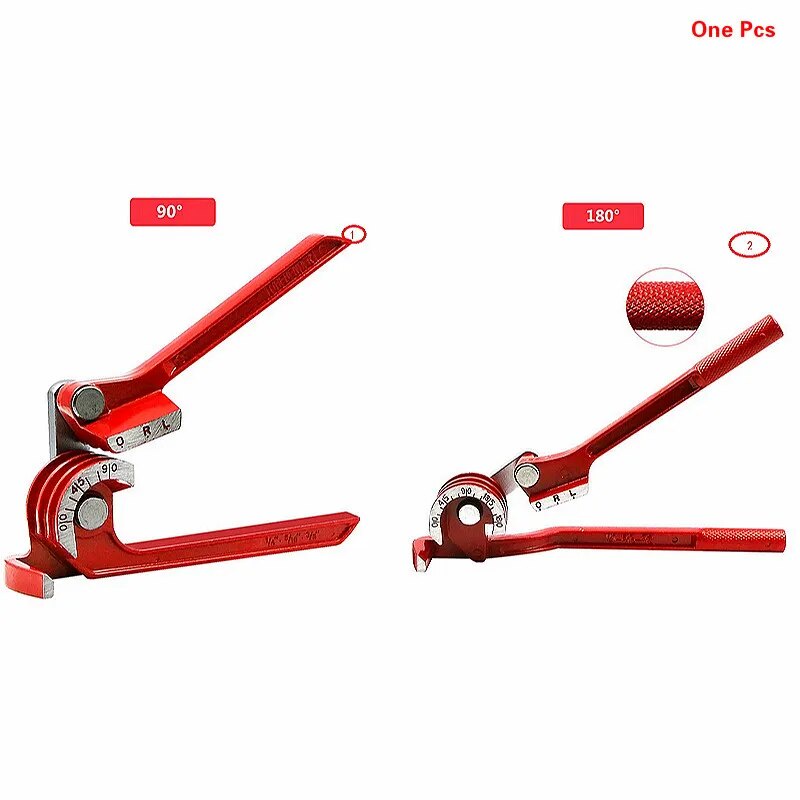 6/8/10mm 90/180 Degree hand pipe bender hydraulic tubing bender copper ...
