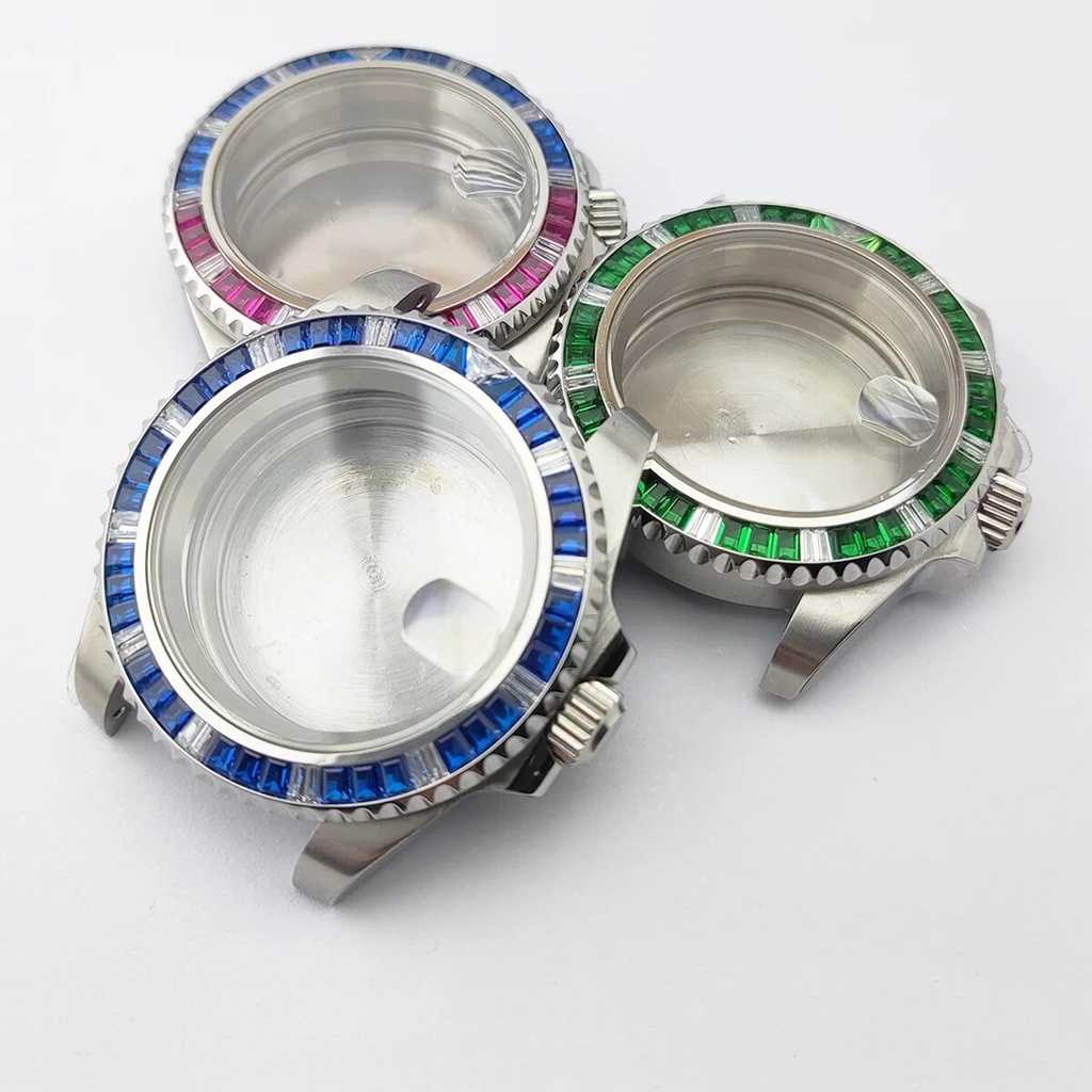 55O NH35 NH36 Case 40mm Sapphire Glass diamond nh35 dial Watch ...