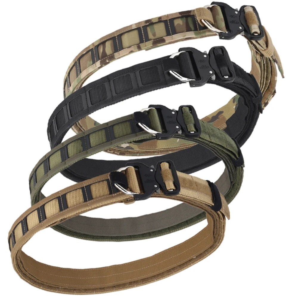 18U Tactical Battle Belt MOLLE Heavy Duty War Combat Belt includes ...