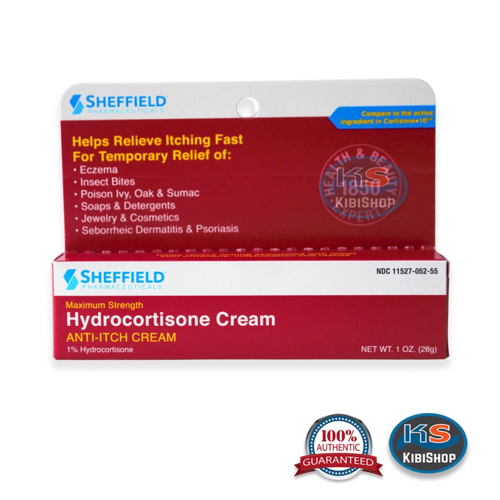 Sheffield Hydro Cortisone Cream Fast Itch And Rash Relief Eczema