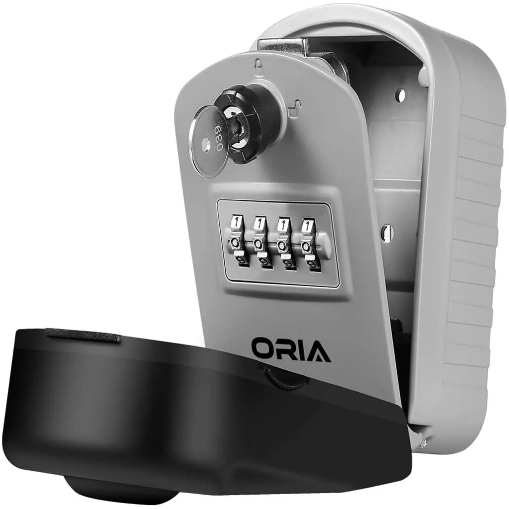 ORIA Combination Safe Lock Box 4 Digit Key Storage Lock Box Wall ...