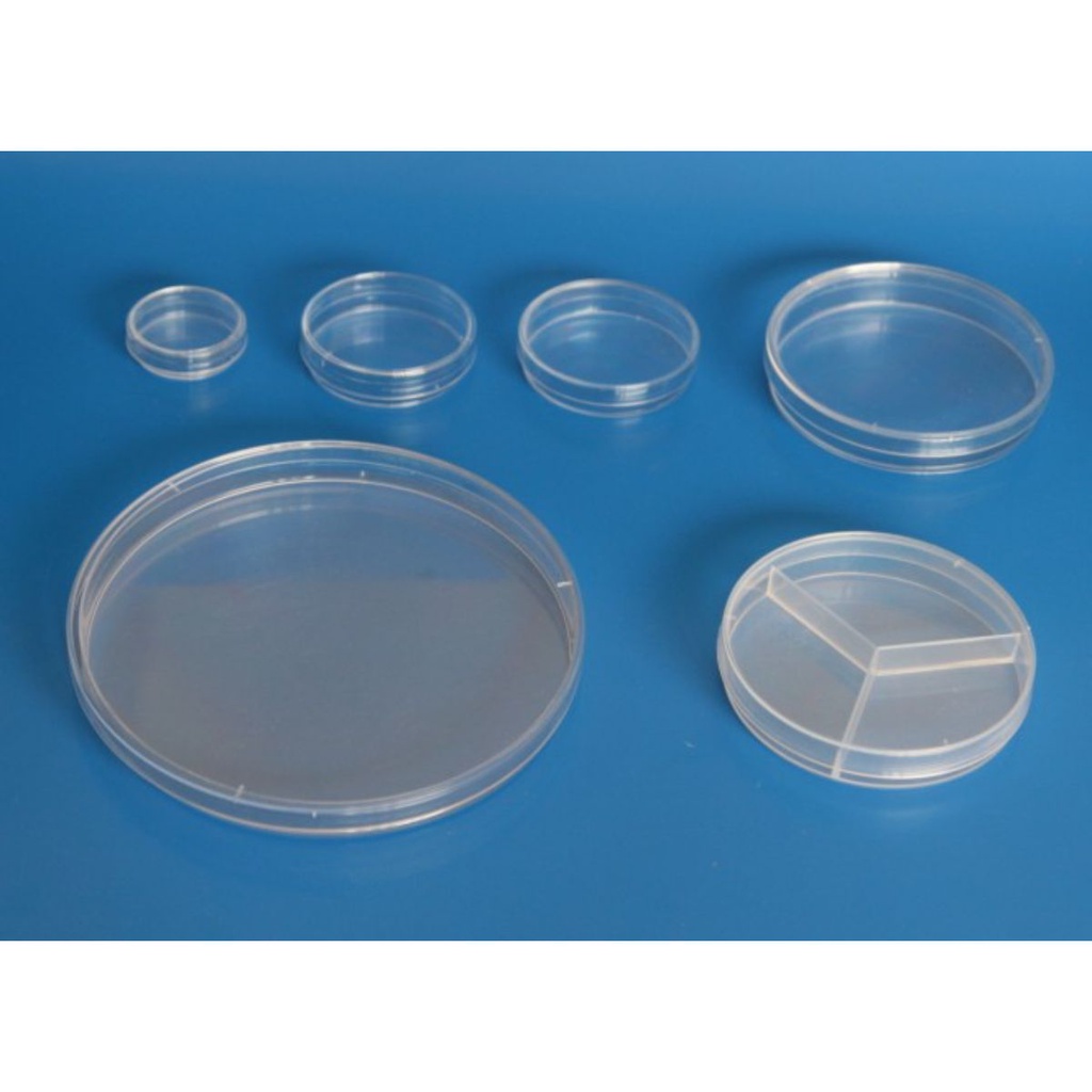 Round Disposable Sterile Petri Dish Transparent Plastic Cell Culture ...