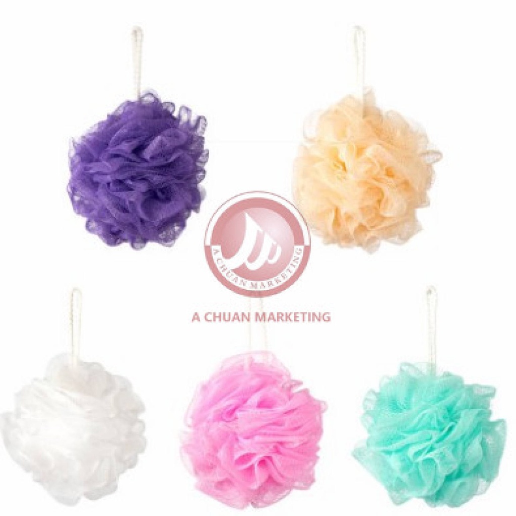 Bath Sponges Loofah Lather Mesh Pouf Shower Puff Soft Body Wash Ball
