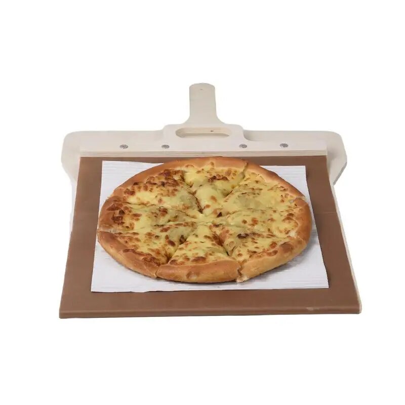 Sliding Pizza Peel Sliding Pizza Oven Spatula Non-stick Wooden Pizza ...